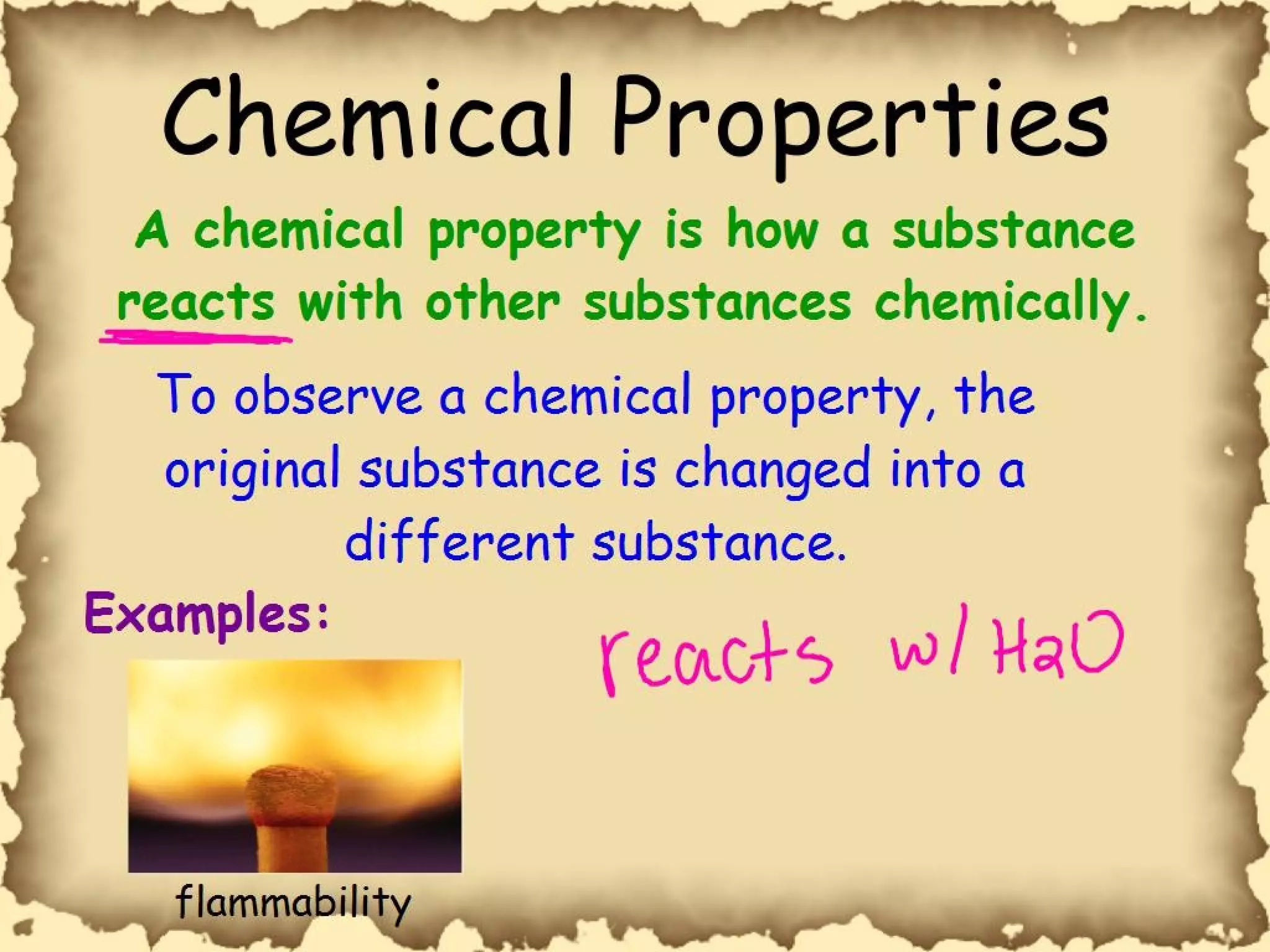 Physical and chemical properties and changes | PPT