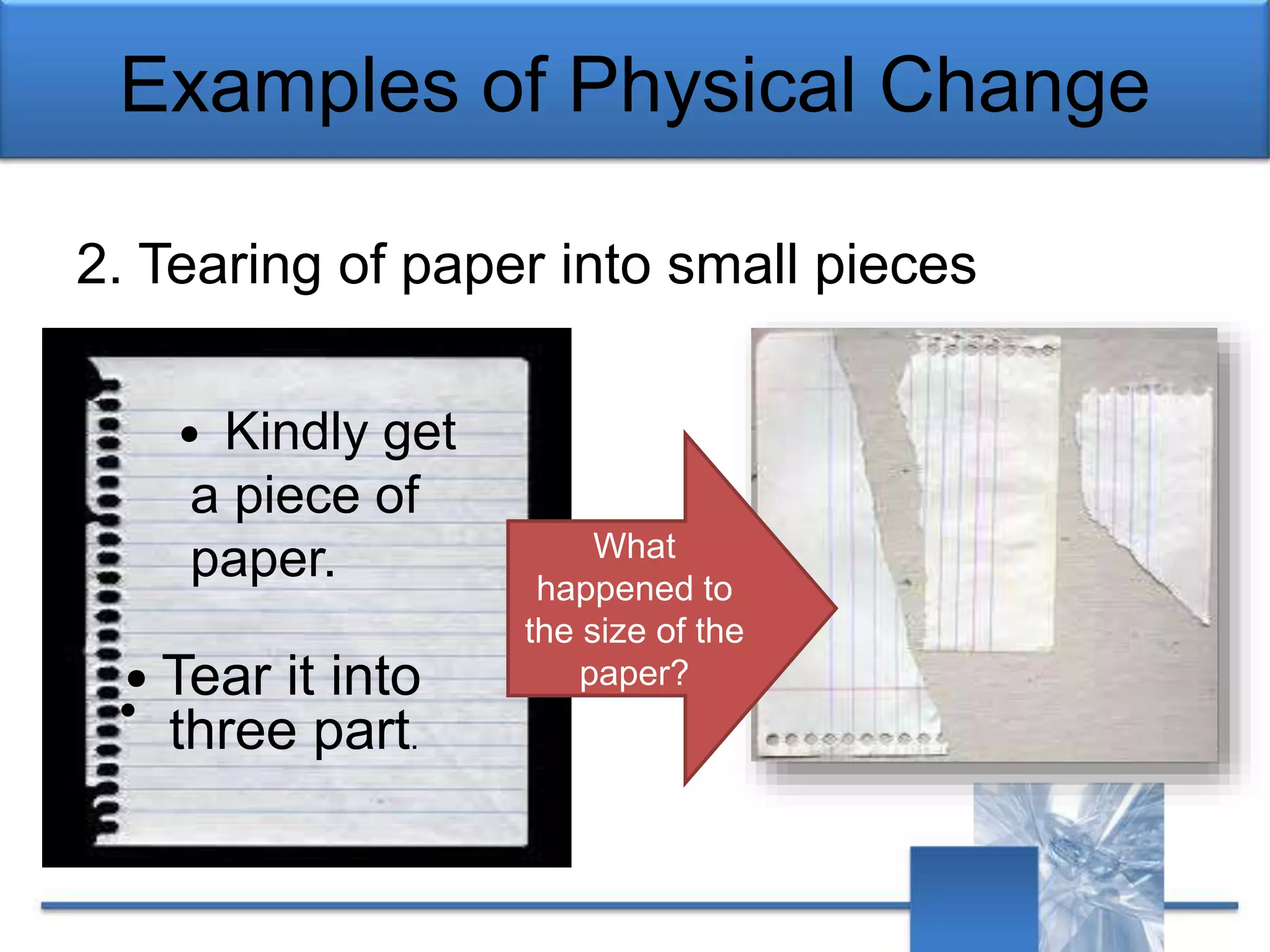 Physical and chemical change | PPTX