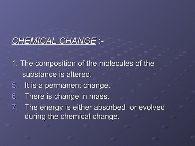 Physical and chemical changes | PPT