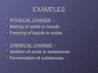 Physical and chemical changes | PPT