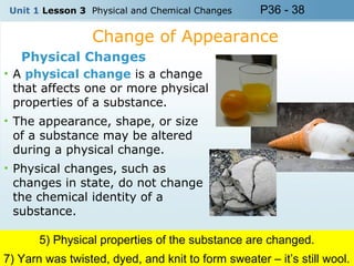 Physical and chemical changes | PPT