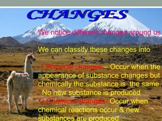 Physical and chemical changes | PPTX