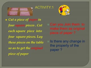 Physical and chemical changes | PPTX