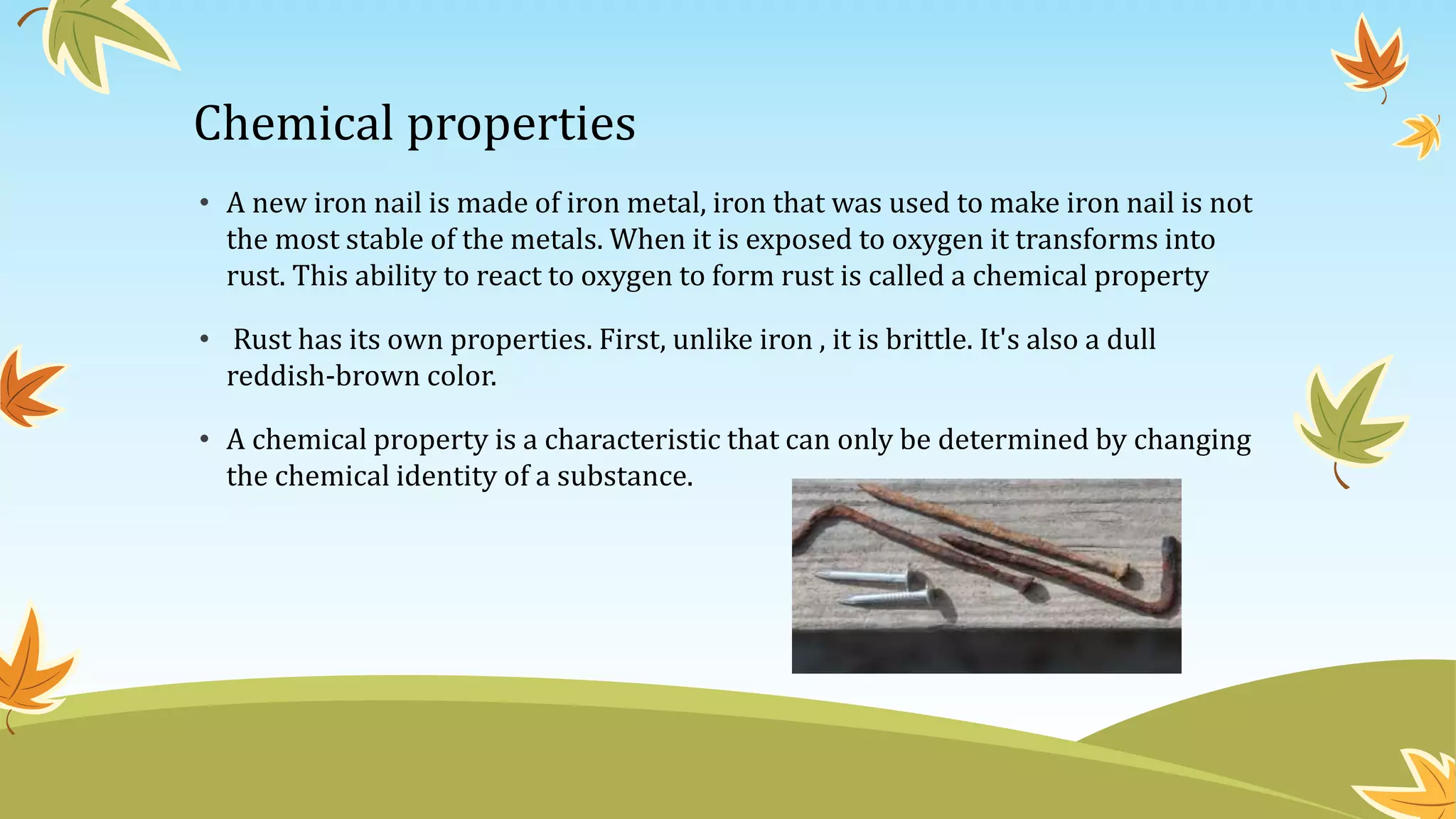 Physical and chemical changes of matter | PPTX