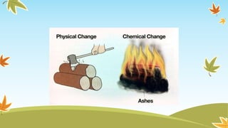 Physical and chemical changes of matter | PPTX