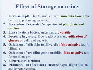 Physical and chemical examination of urine | PPTX