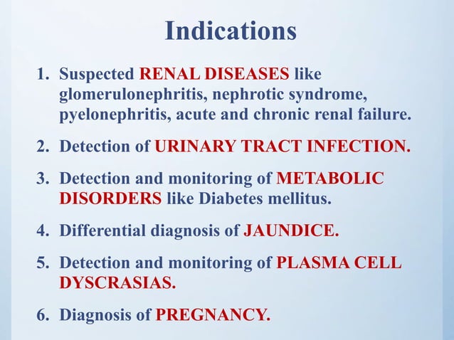 Physical and chemical examination of urine | PPTX | Chemistry | Science