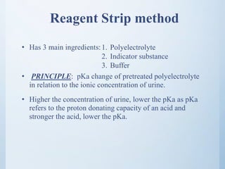 Physical and chemical examination of urine | PPTX