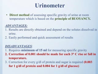 Physical and chemical examination of urine | PPTX