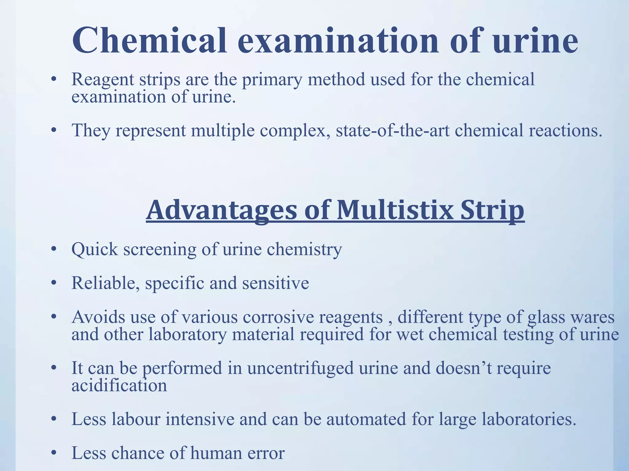 Physical and chemical examination of urine | PPTX