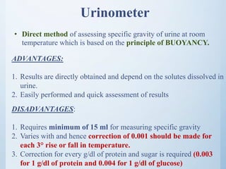 Physical and chemical examination of urine | PPTX | Chemistry | Science