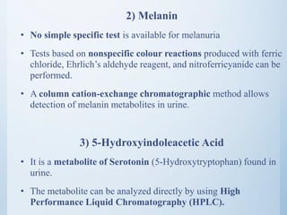 Physical and chemical examination of urine | PPTX