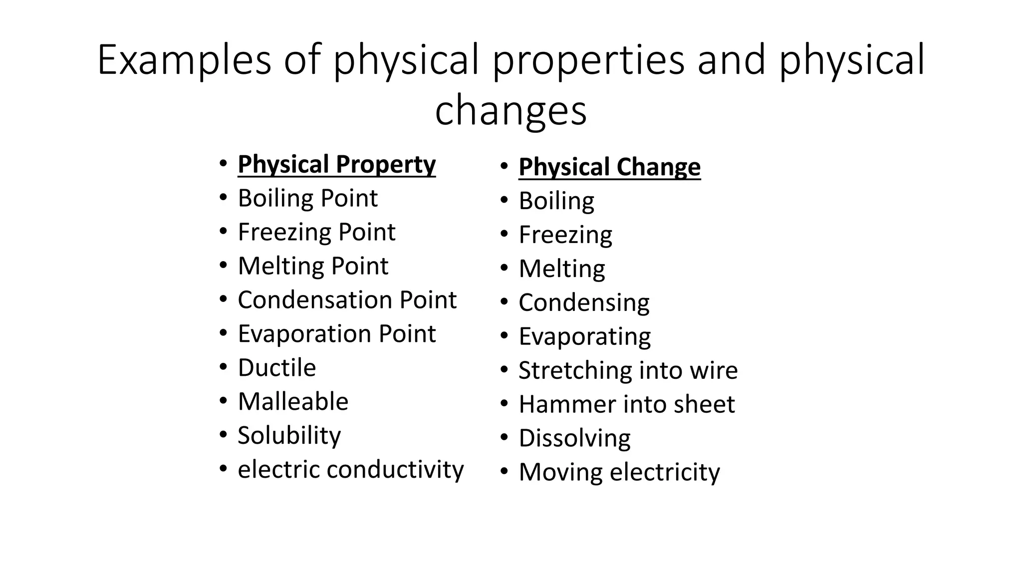 Physical and chemical properties of matter | PPTX