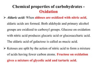 Physical and chemical properties of carbohydrates | PPTX