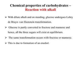 Physical and chemical properties of carbohydrates | PPTX