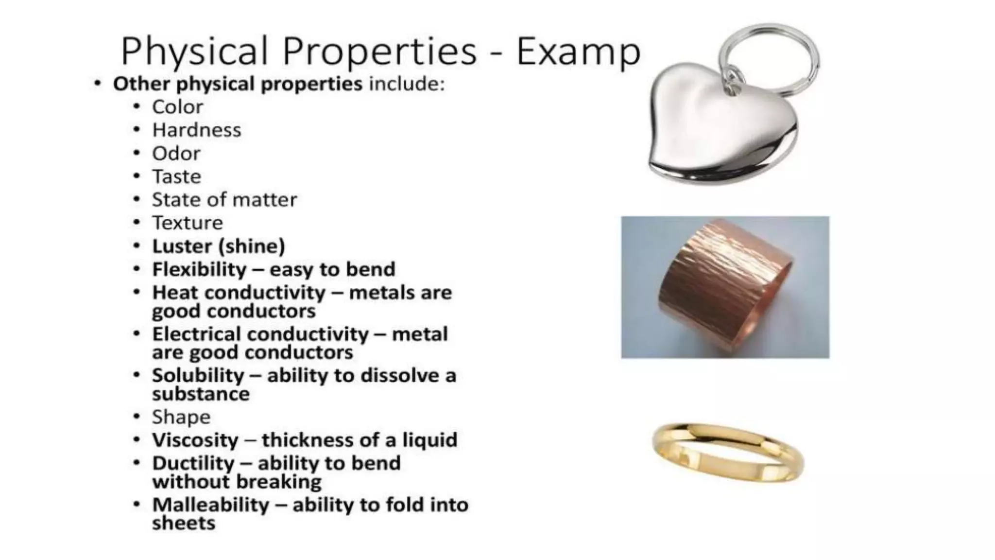 Physical and chemical properties of matter | PPT