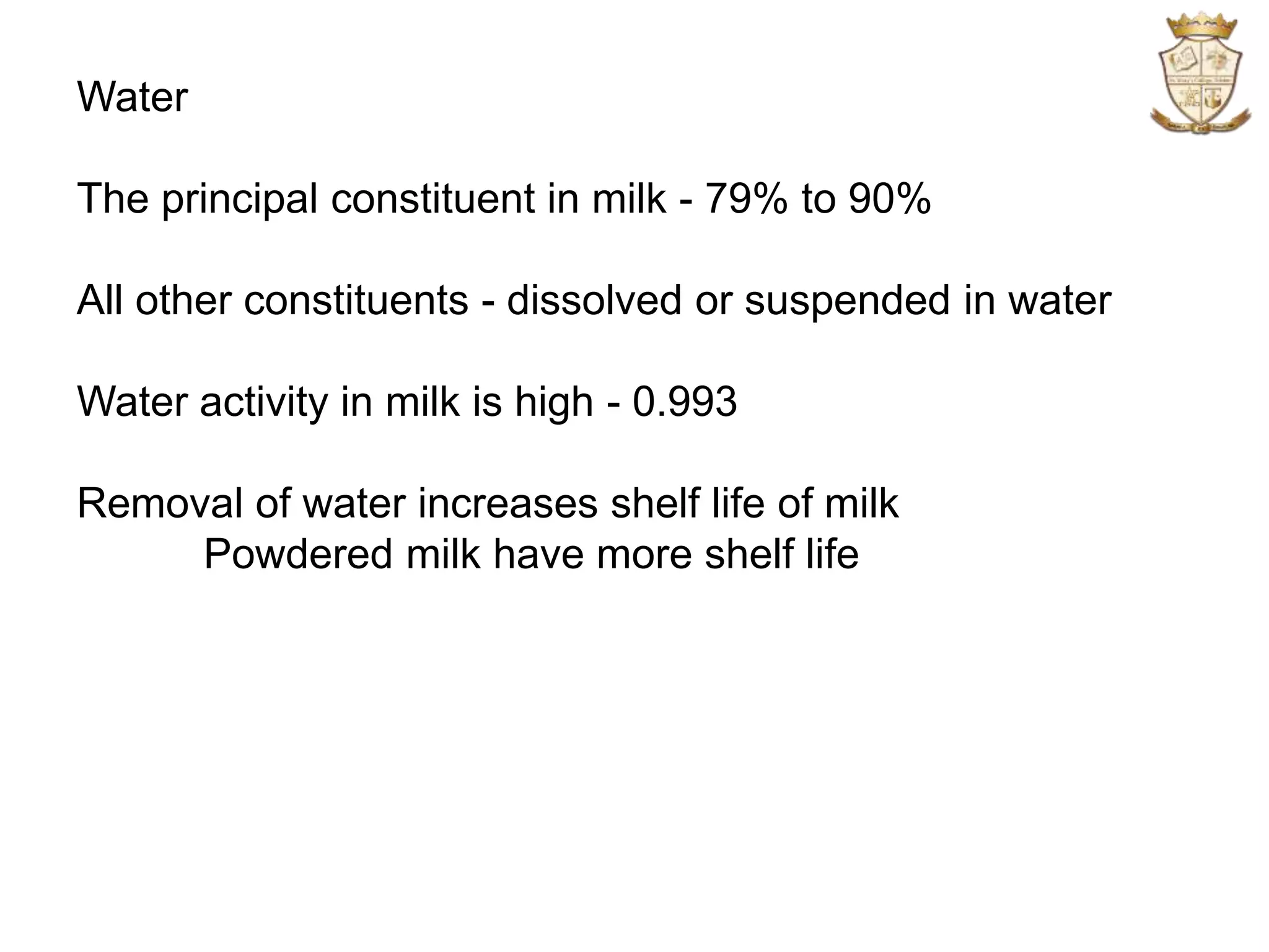 Physical and chemical properties of milk | PPT