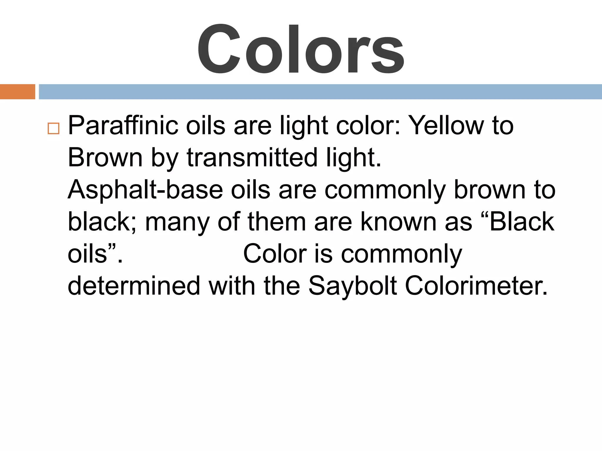 Physical and chemical properties of petroleum | PPTX