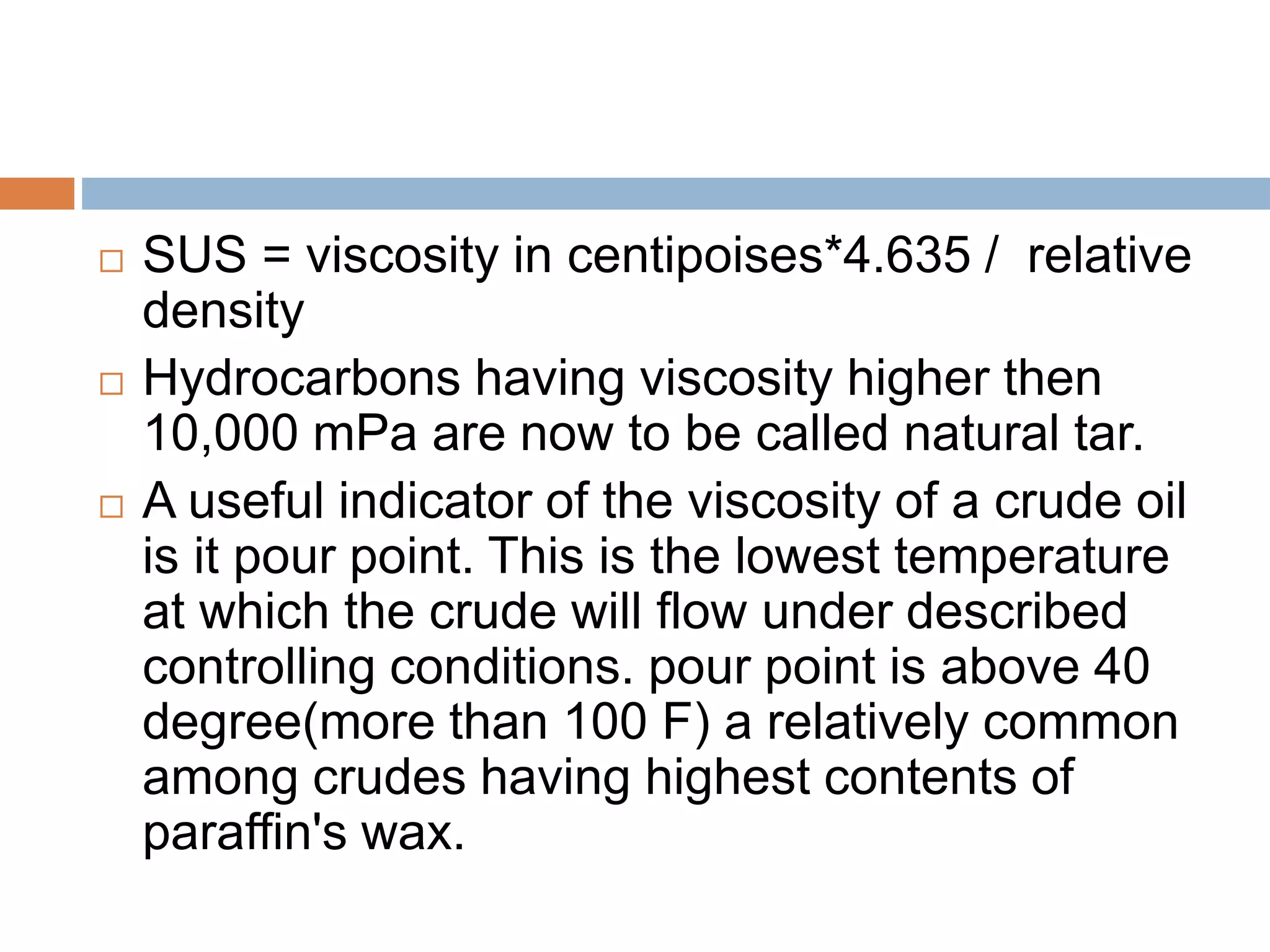 Physical and chemical properties of petroleum | PPTX