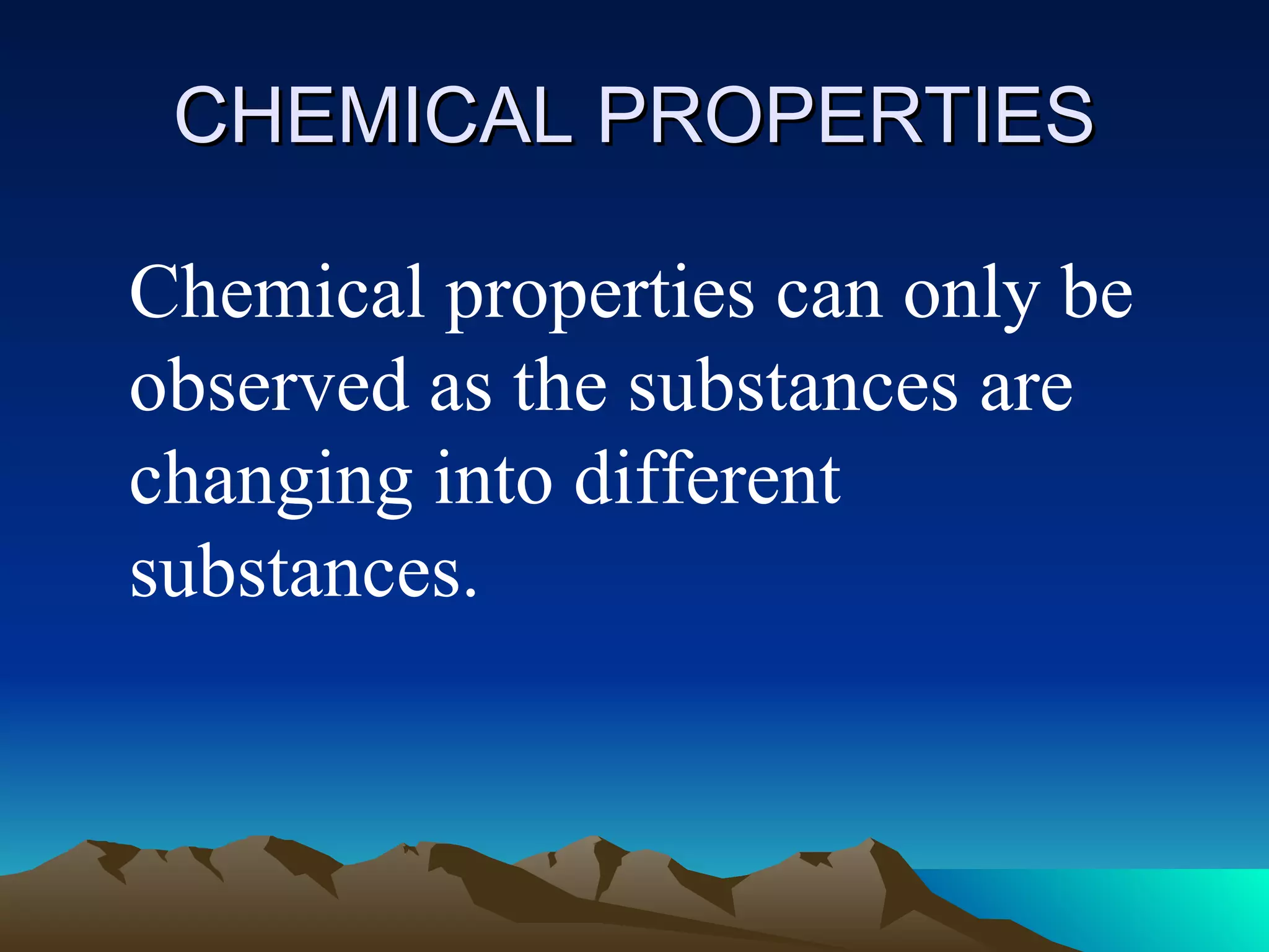 Physical and chemical properties ppt | PPT