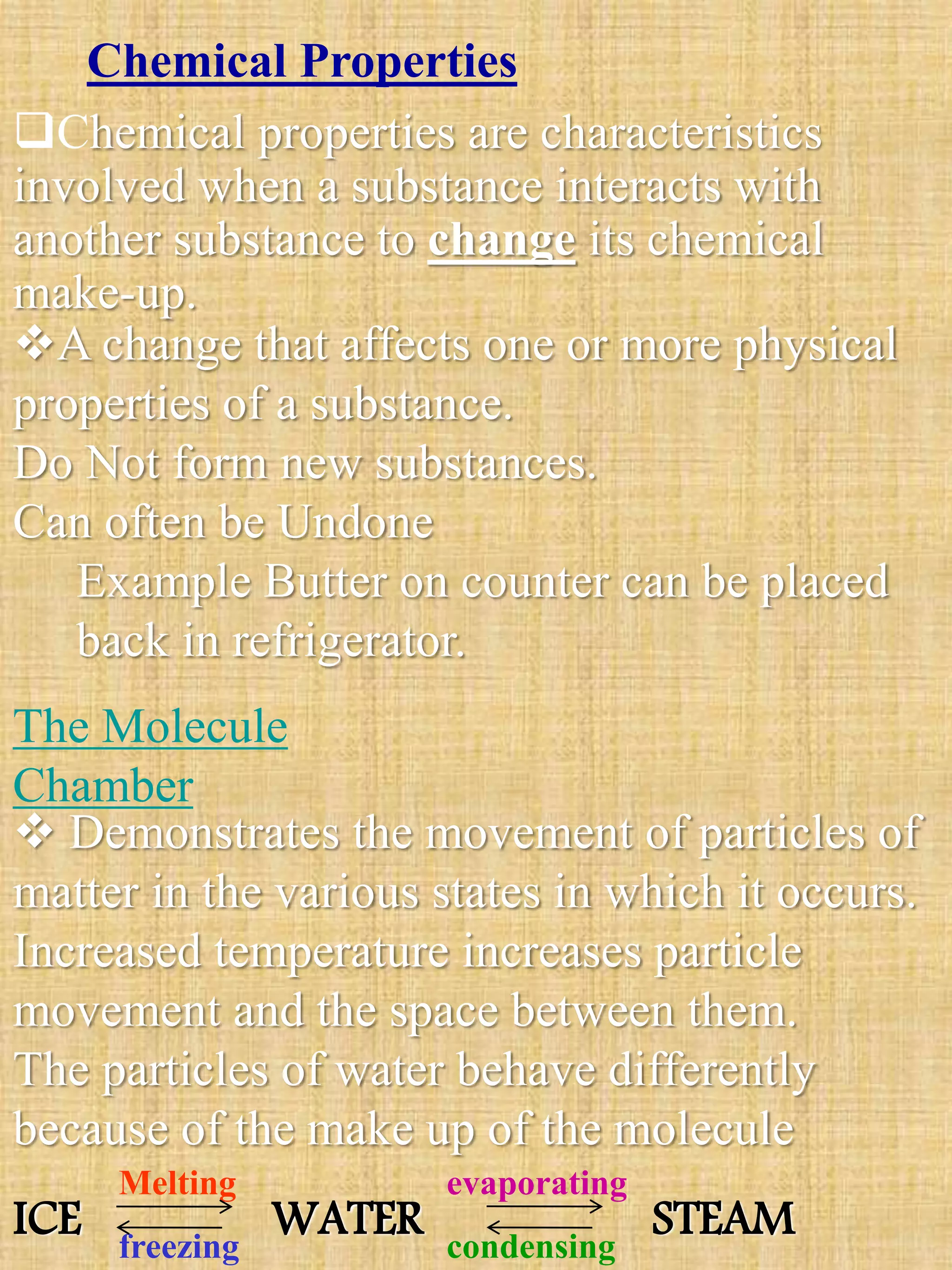 Physical and chemical property final | PPTX