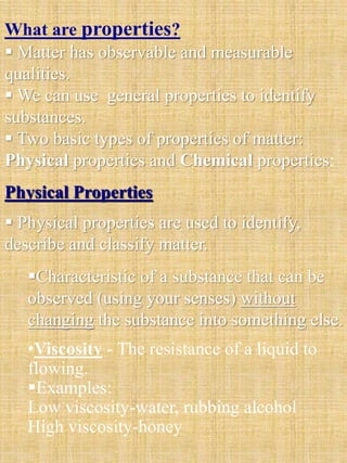 Physical and chemical property final | PPTX