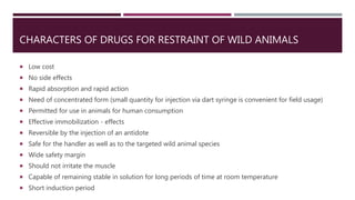 Physical and Chemical Restraints in Alligators and Gharials | PPTX
