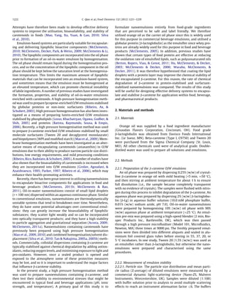 Physical and chemical stability of b carotene | PDF