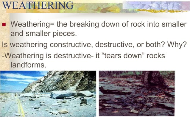 Physical and chemical weathering 11 | PPT | Weather | Science