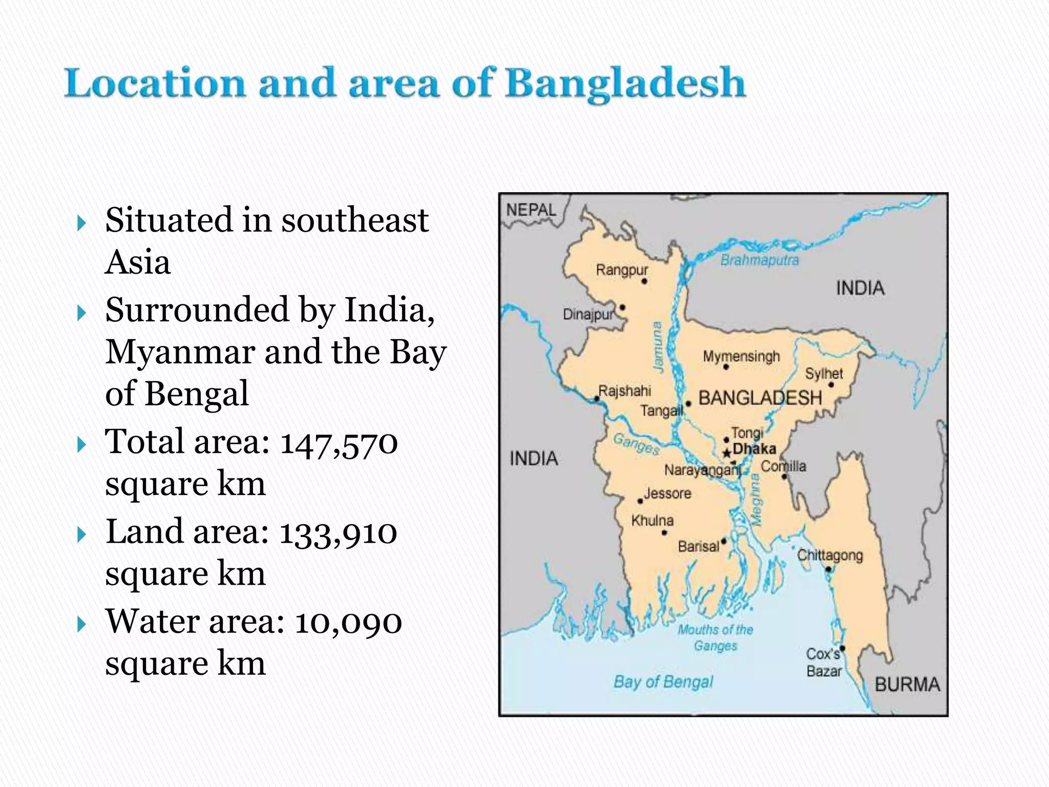 Physical and geographical features of bangladesh | PPTX