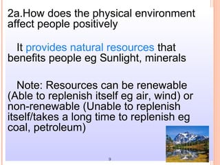 Physical and human environment blog | PPT