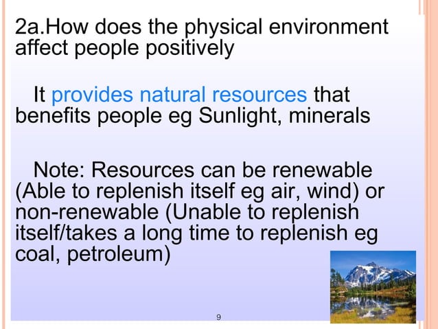 Physical and human environment blog | PPT | Environment | Science