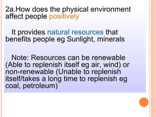 Physical and human environment st blog | PPT