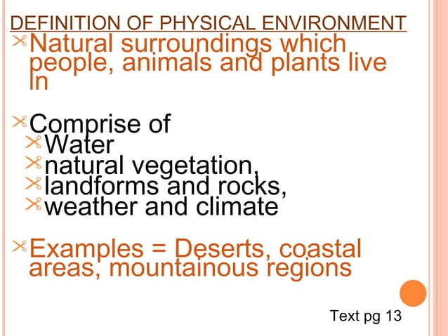 Physical and human environment st blog | PPT