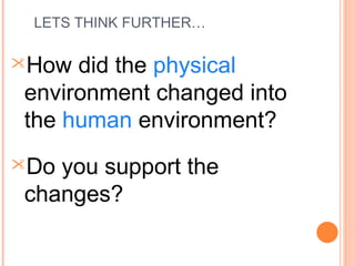 Physical and human environment st blog | PPT