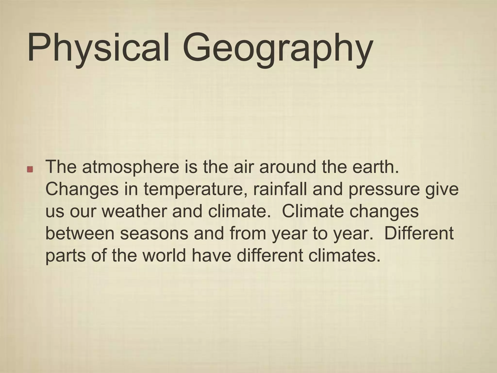 Physical and human geography ppt ms | PPTX