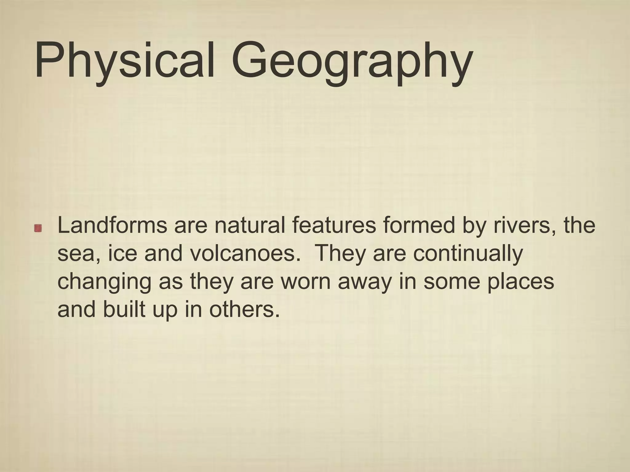 Physical and human geography ppt ms | PPTX
