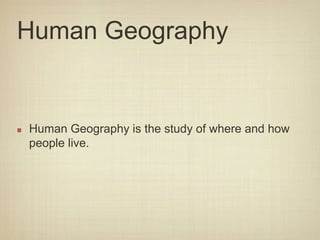 Physical and human geography ppt ms | PPTX