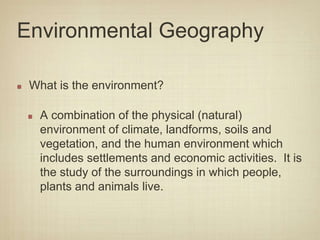 Physical and human geography ppt ms | PPTX