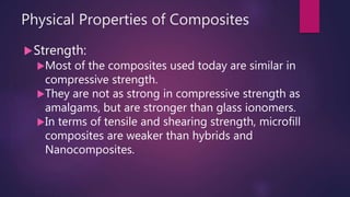 Physical and Mechanical Properties of Composites | PPTX