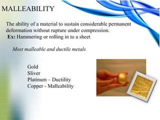 Physical and mechanical properties of dental materials | PPTX