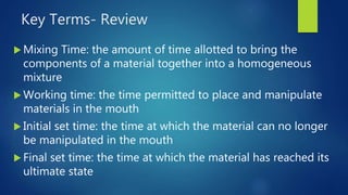 Physical and Mechanical Properties of Dental Materials | PPTX