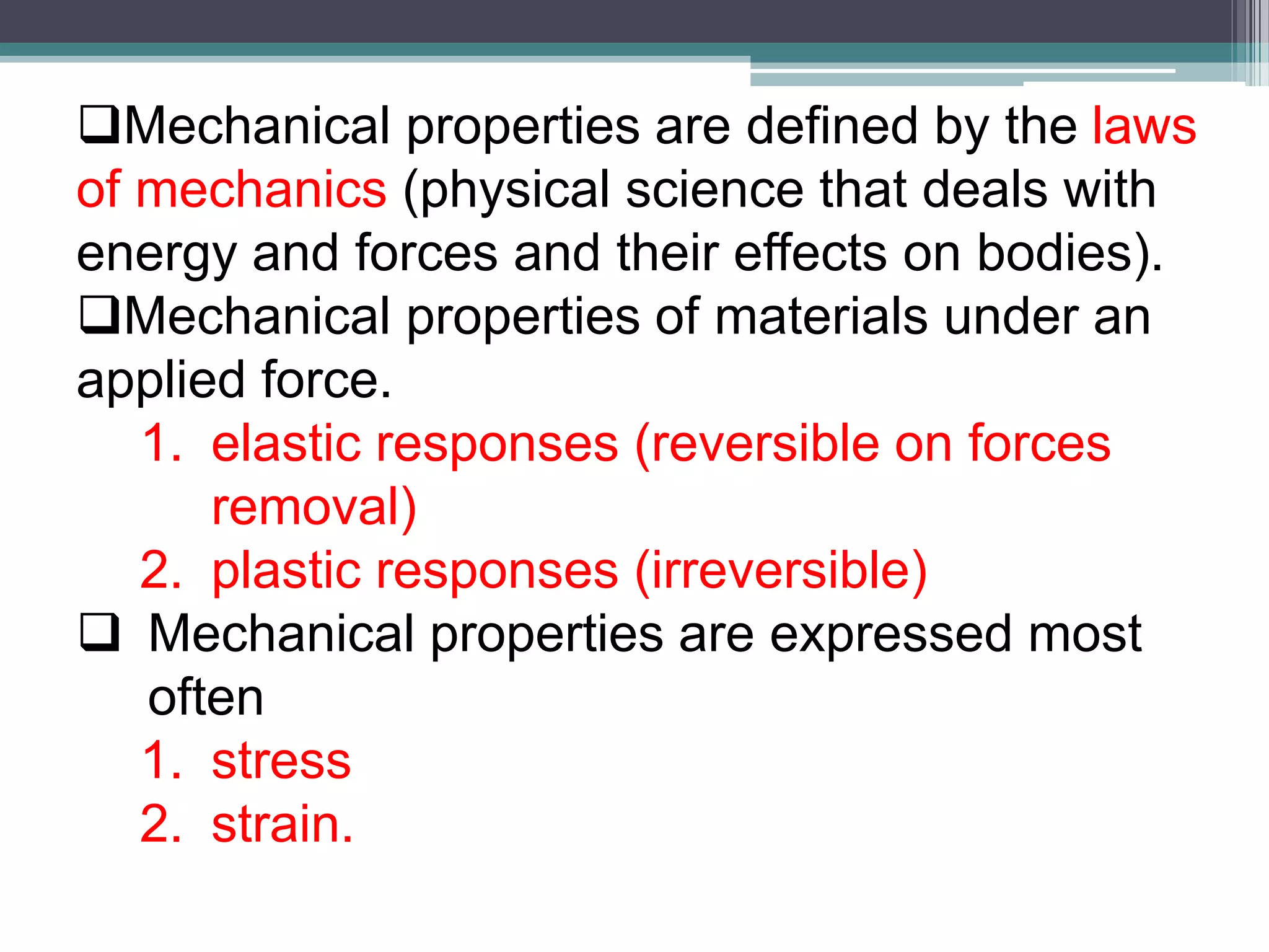 physical and mechcanical properties of dental materials..ppt