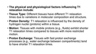 Physical And Physiological Basis Of Magnetic Relaxation, by AALIA | PPTX