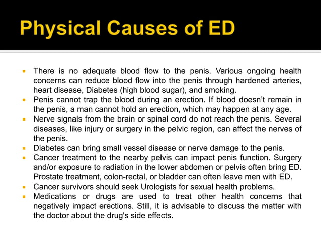 Physical and Psychological Causes of Erectile Dysfunction.pptx | Sexual Conditions | Sexual Health