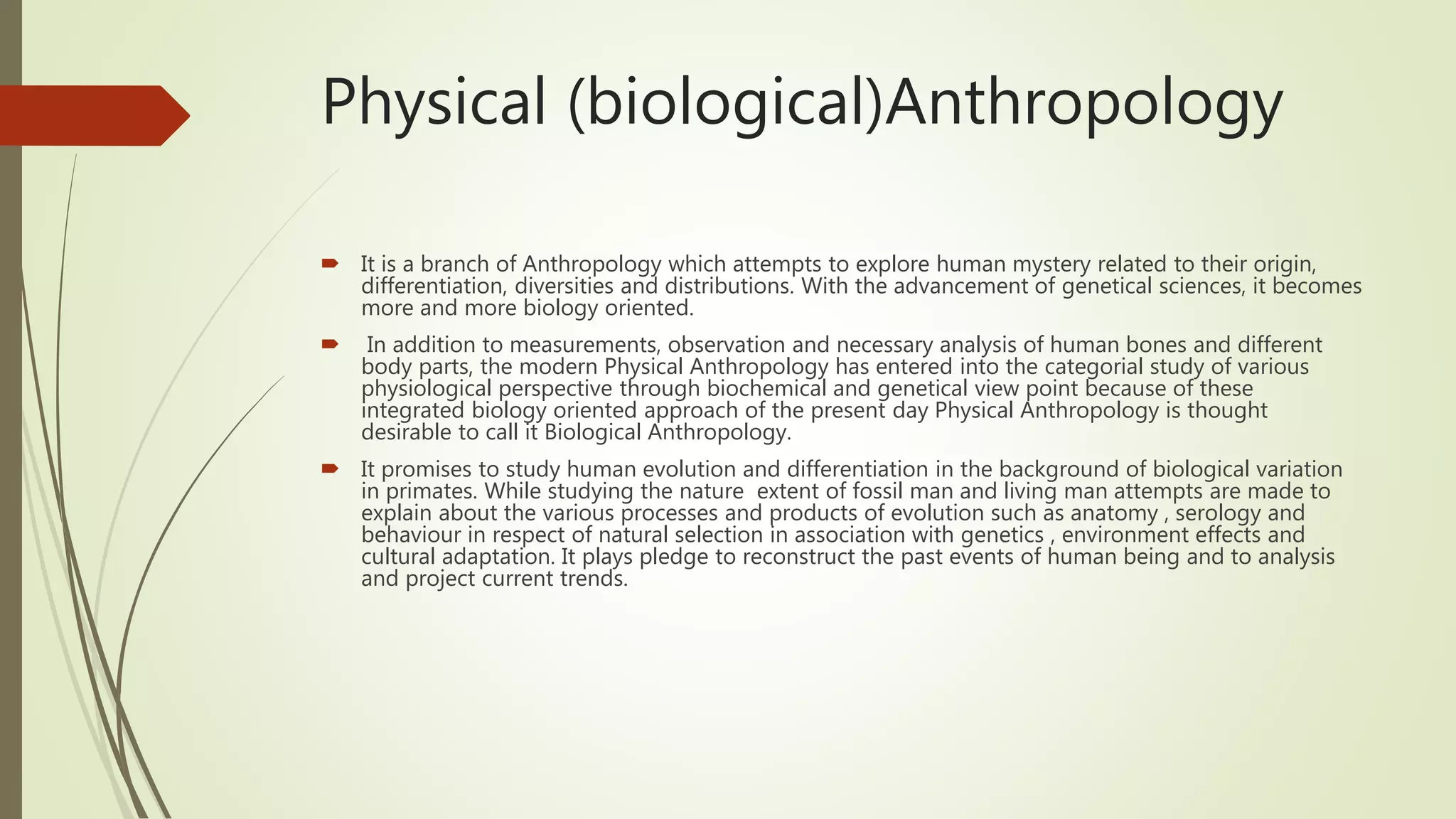 Anthropology | PPTX | Biological Sciences | Science