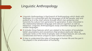 Anthropology | PPTX