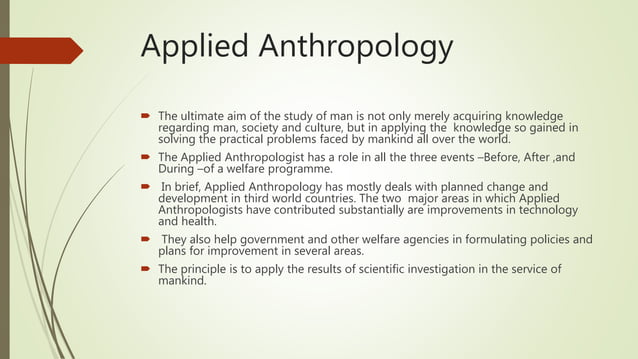 Anthropology | PPTX | Biological Sciences | Science
