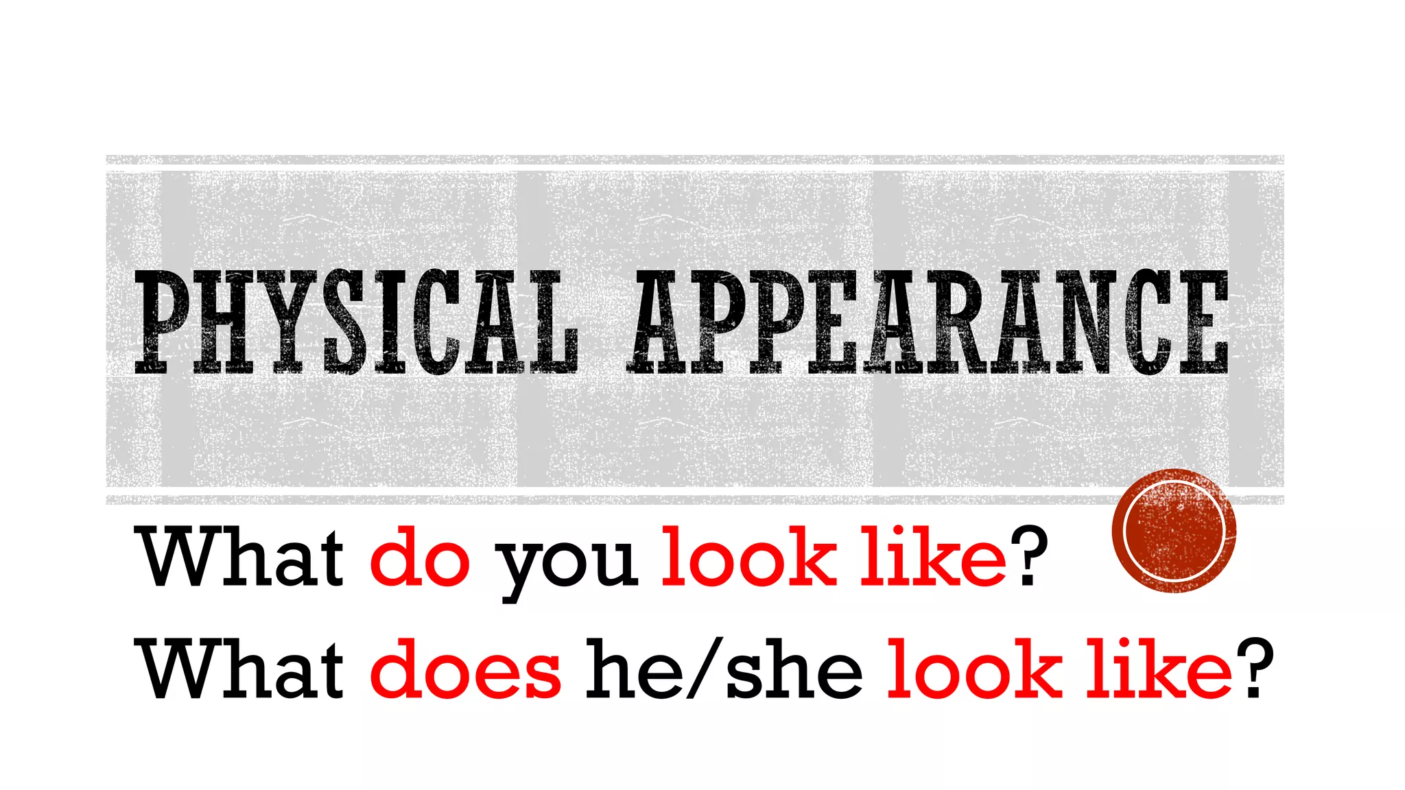 Physical appearance | PDF