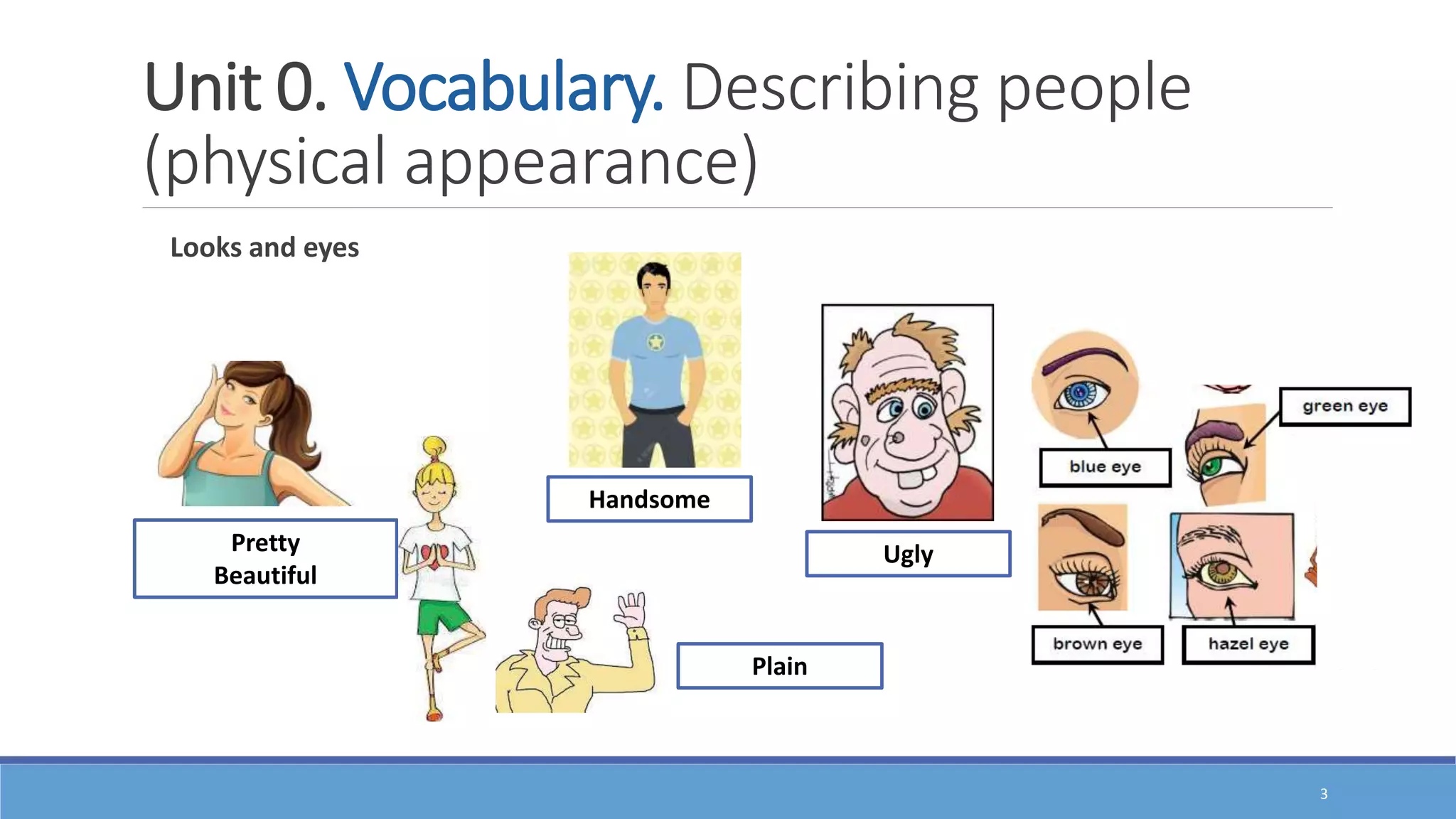Describing people. Physical appearance | PPTX